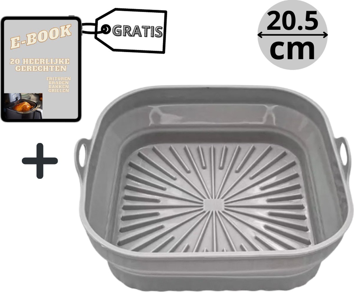 ElMaach Airfryer Siliconen Bakje - Airfryer Mandje - Herbruikbaar ...