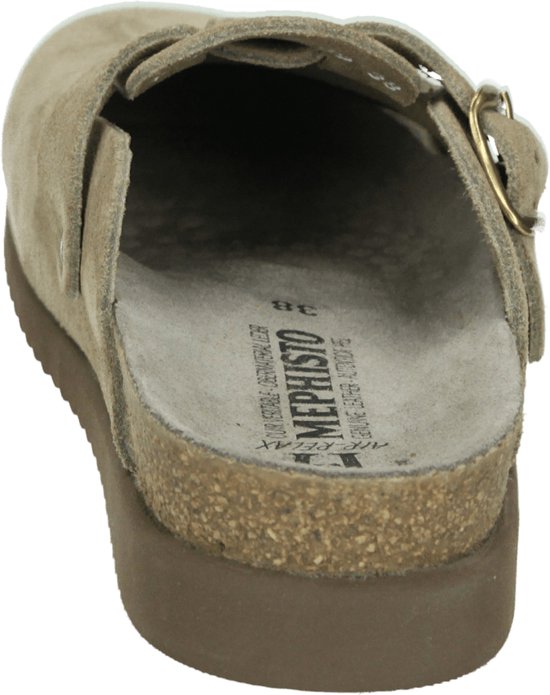 Mephisto HALINA SANDVEL - Dames slippers - Kleur: Taupe - Maat: 41 | bol