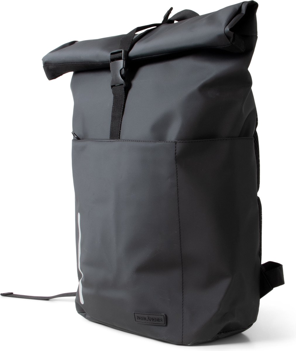 Norlander Rolltop Rugzak 28L - Duurzaam Tarpaulin - Zwart | bol.com