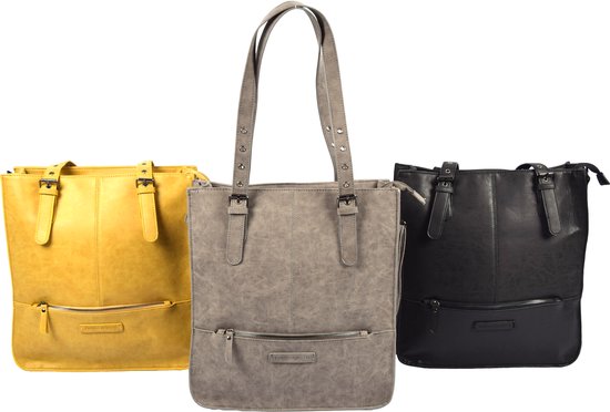 Enrico Benetti | dames shopper schoudertas - Oker geel -Kate 66355 | bol