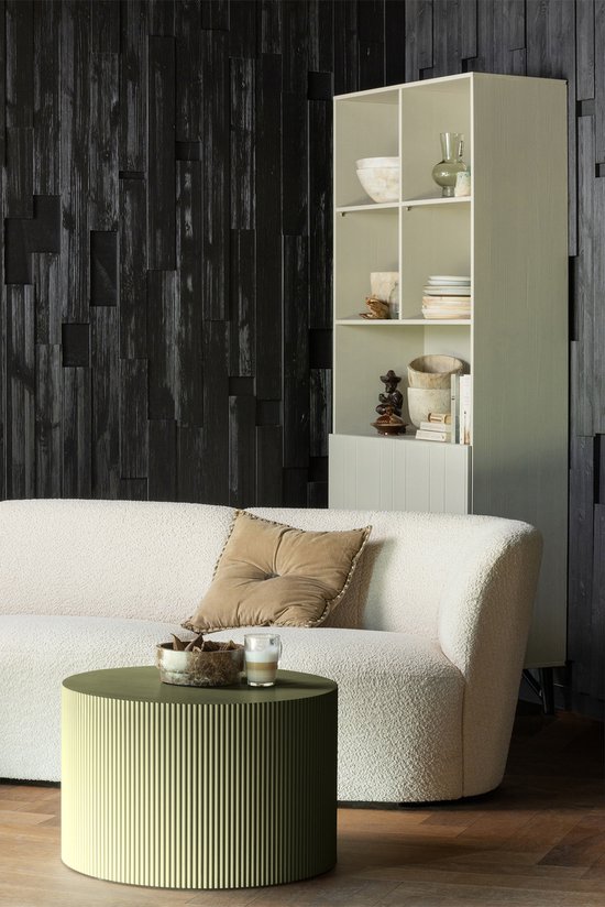 WOOOD Sanne Bijzettafel - MDF - Militair Groen - 40x60x60 | bol