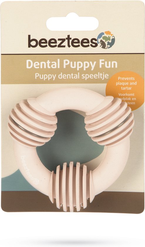 Beeztees Puppy Dental Ring - Hondenspeelgoed - Roze - 8x8x3 cm | bol