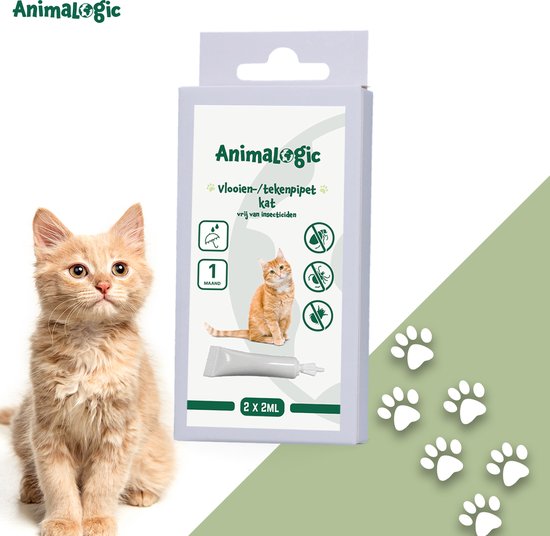 AnimaLogic vlooien-tekenpipet – vlooienpipet – anti-vlooien - Geschikt ...