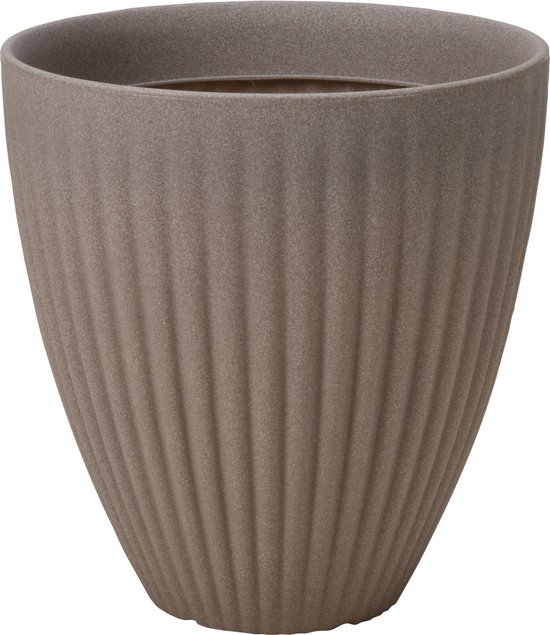 Pro Garden plantenpot/bloempot - Tuin - kunststof - lichtgrijs - D40 x H42 cm | bol
