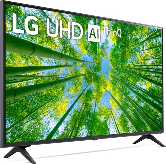 LG 43UQ80009LB, 109,2 cm (43"), 3840 x 2160 Pixels, LED, Smart TV, Wifi, Zwart | bol.com