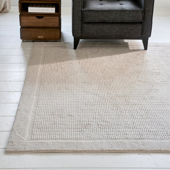 Riviera Maison Vloerkleed Laagpolig - Madison Rug - 390x280 cm - Crème ...