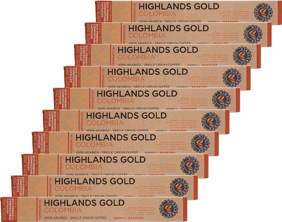 Highlands Gold - Colombia - 100 Koffiecups - Nespresso Compatibel ...