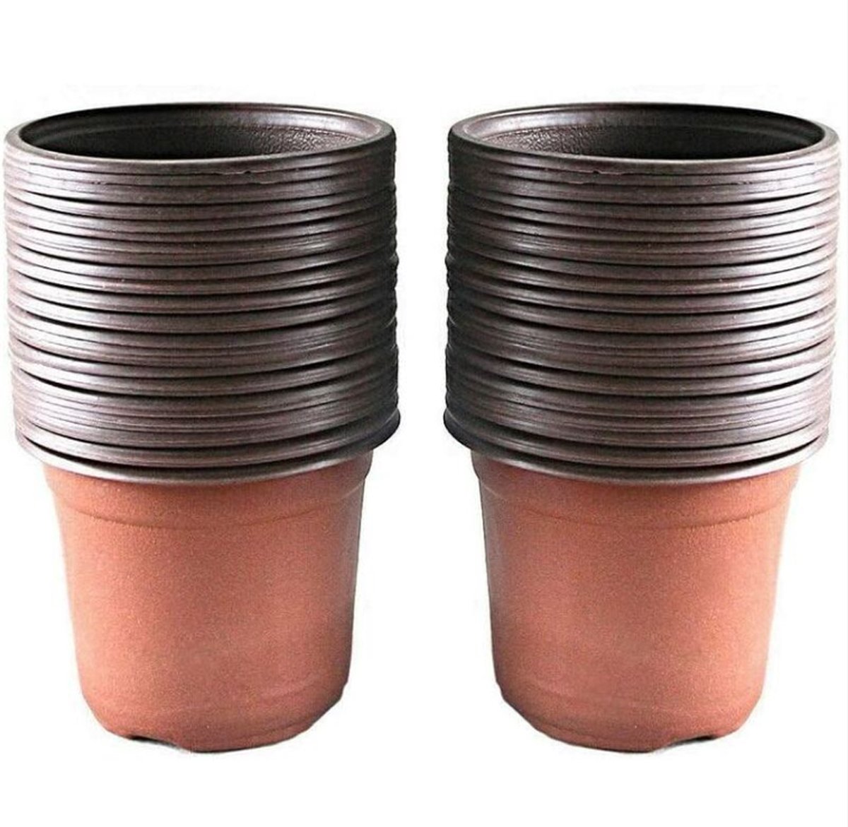 Set van 100 plastic potten voor zaaien en planten, 10 cm | bol.com