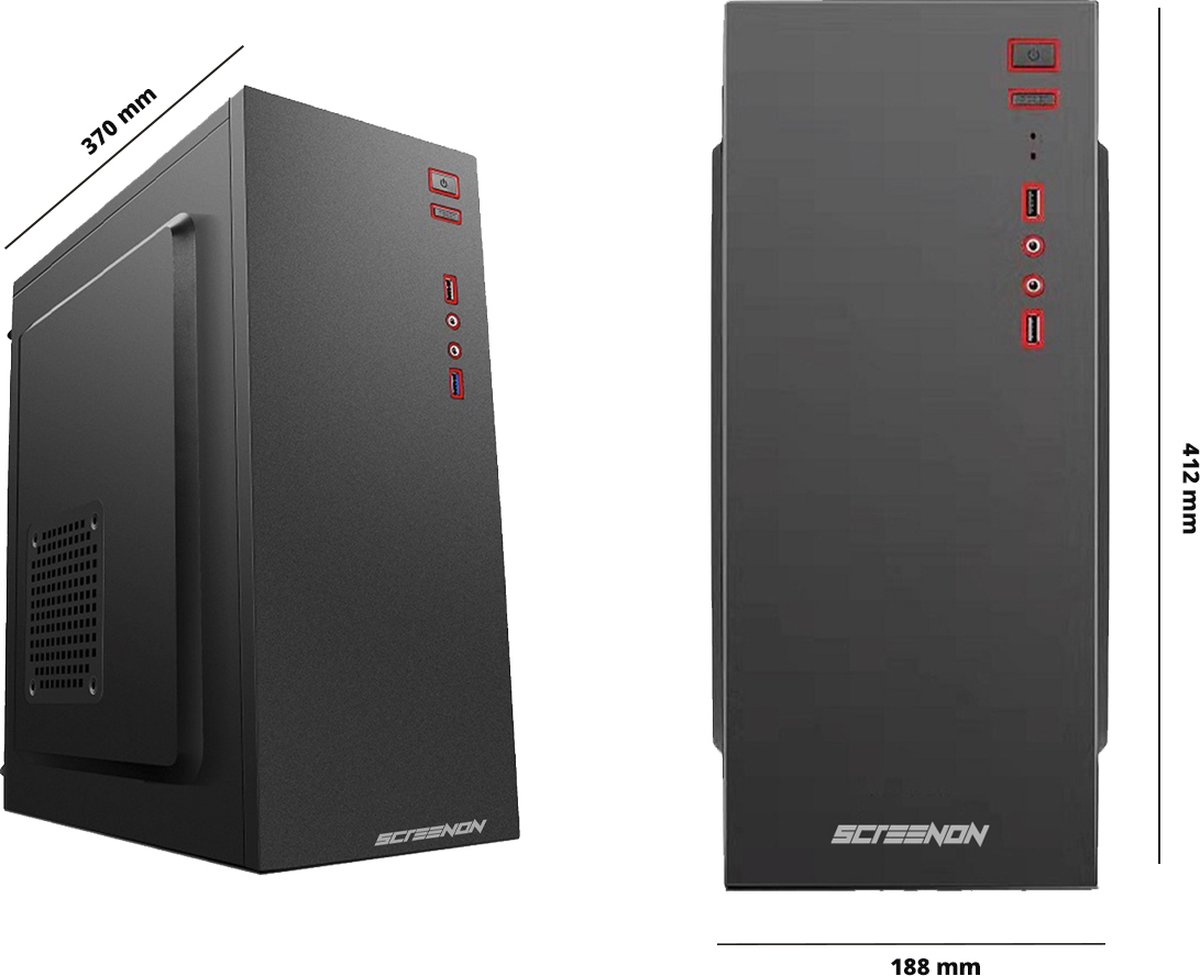 Budget Office PC SET - Ryzen 3 - 500GB NVMe SSD - 16GB RAM - Radeon ...