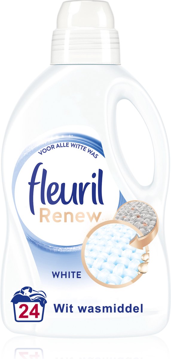 Fleuril Renew Wit - Vloeibaar Wasmiddel - Voordeelverpakking - 4 x 24 ...
