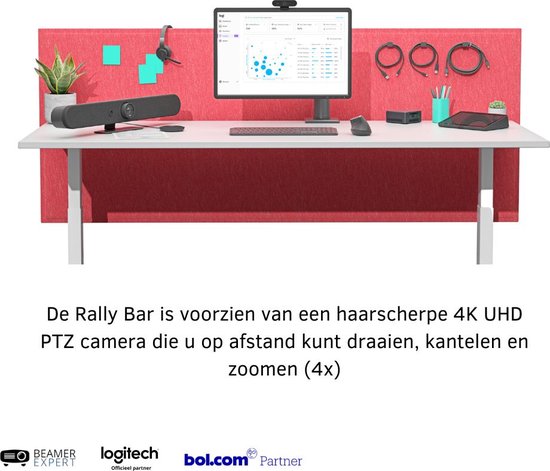 Logitech Rally Bar Mini | All-in-One Conferentie camerasysteem | Voor ...