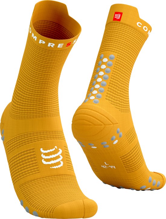 Pro Racing Socks v4.0 Run High - Citrus/Alloy | bol