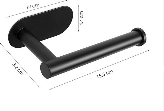 Toiletrolhouder zwart - WC Rolhouder - Closetrolhouder - Wc Rol Houder ...