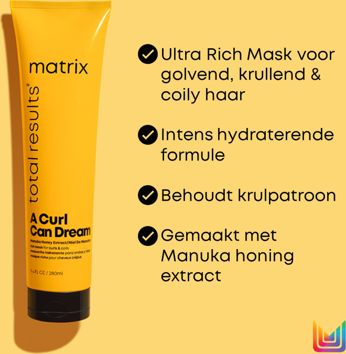 Matrix - A Curl Can Dream Masker - Voor krullen en kroeshaar - 280ml ...