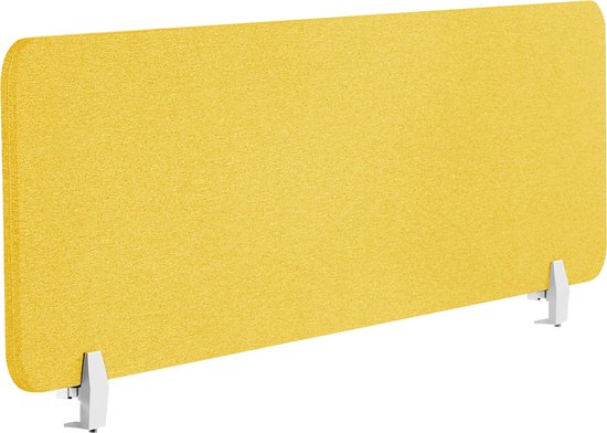 Bureauscherm geel 180 x 40 cm WALLY | bol