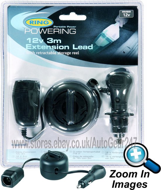 Ring 12v 3m Extension Lead Max 10A | bol.com