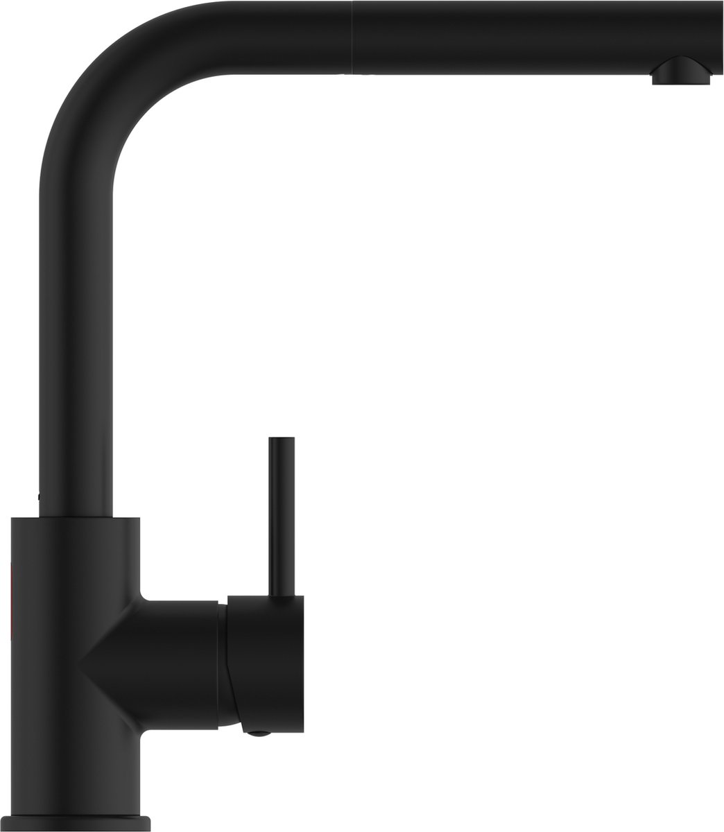 SCHÜTTE Vital Design Keukenkraan - met Sensor - uittrekbare uitloop - Mat Zwart | bol