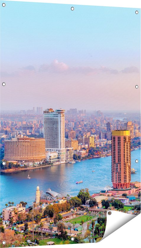 Gards Tuinposter De Nijl Rivier in Cairo, Egypte - 80x120 cm - Tuindoek ...