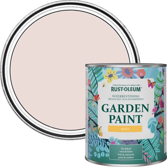 Rust-Oleum Roze Tuinverf Matt - Elbow Beach 750ml | bol