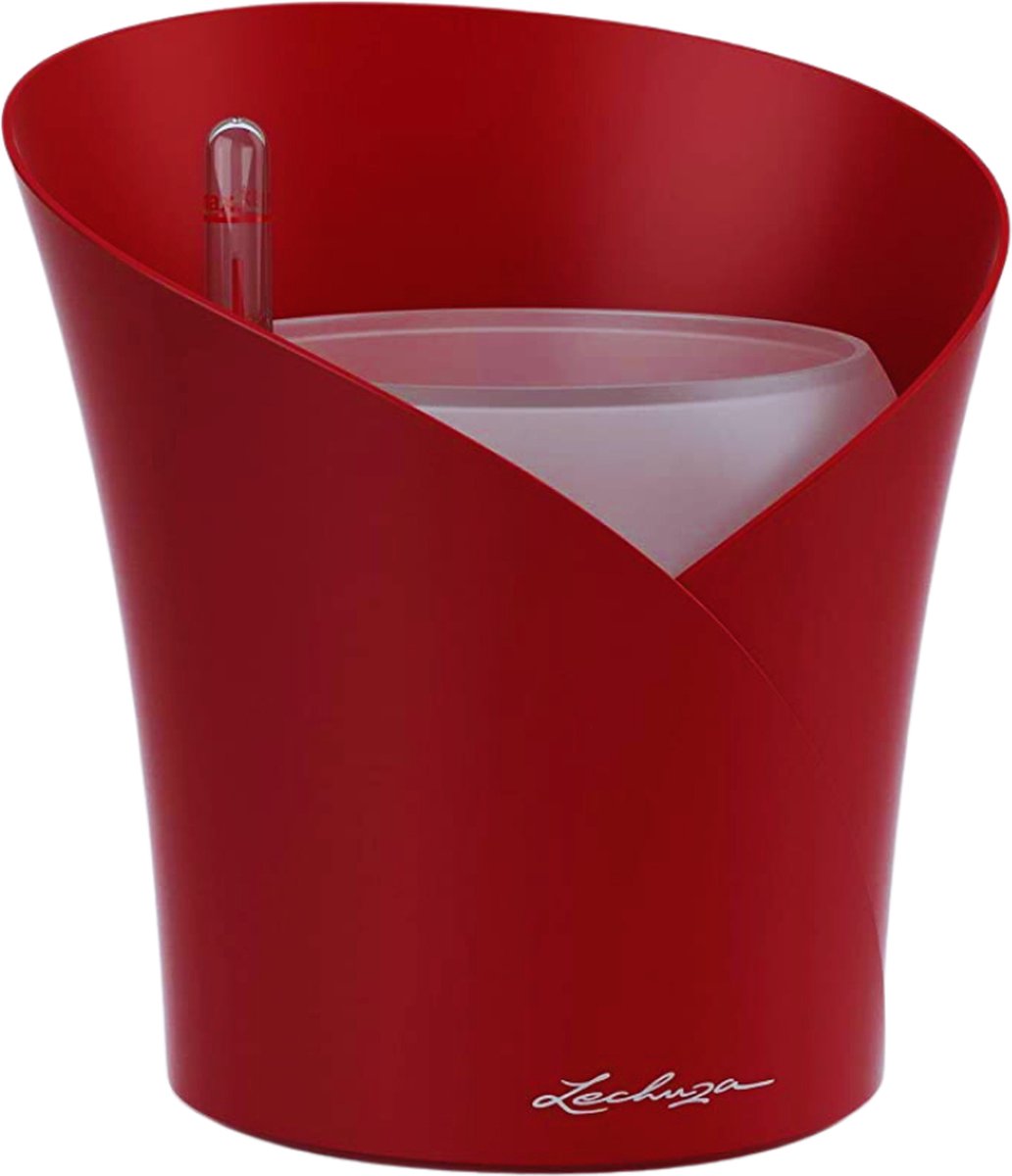 TIB Zelfwaterende Bloempot Orchidee - Zelfwatergevende Pot - Rood - Met ...