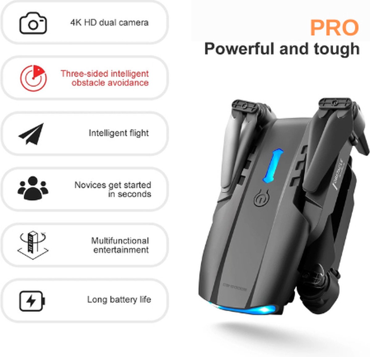 CB-Goods Drone met 4K Camera | Drone met Camera voor Buiten/Binnen ...