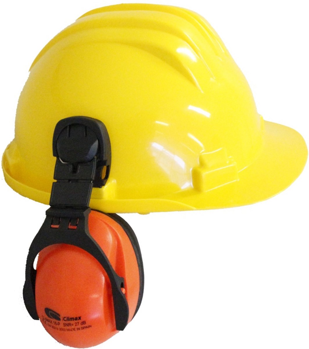 Veiligheidshelm RG5 met Oorkappen - Geel - Verstelbaar met Draaiknop - Oorkappen helm... | bol.com