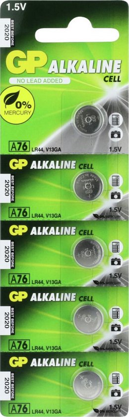 GP Alkaline knoopcel A76 1,5 volt | bol