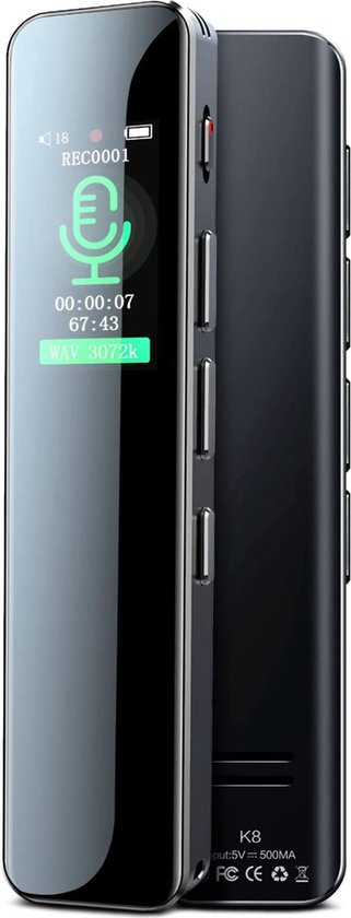 Deluqse Dictafoon - Voice Recorder - Dictafoon Digitaal - Met ...