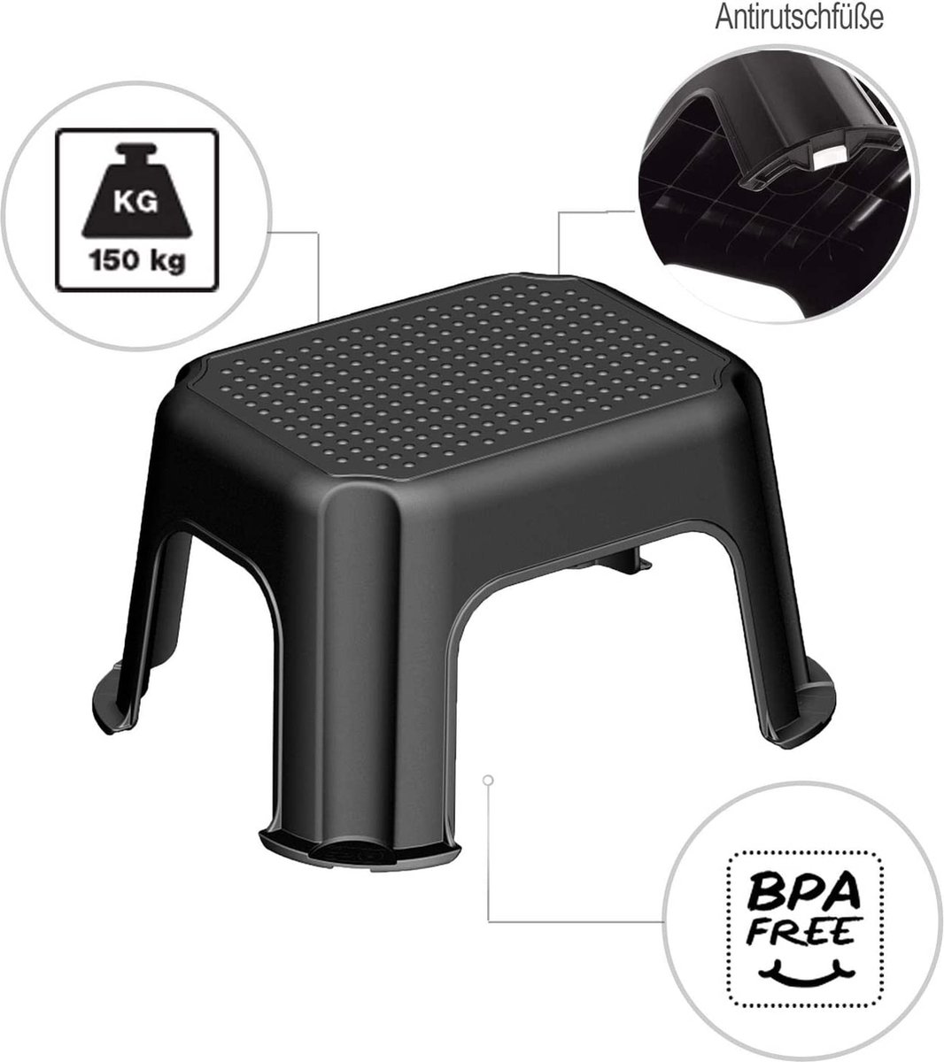 Opstapkruk - Opstapje Inklapbaar - Keukenkruk - Keukentrapje | bol.com