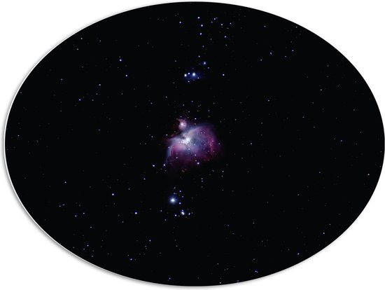 PVC Schuimplaat Ovaal - Lichtstippen en -vlekken in het Heelal - 96x72 ...