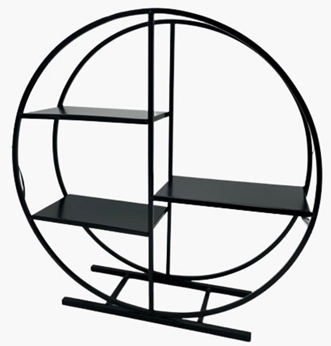 Deco4yourhome® - Decoratief Rek - Wandrek - Rek op voet - Zwart - Black - 44cm -... | bol