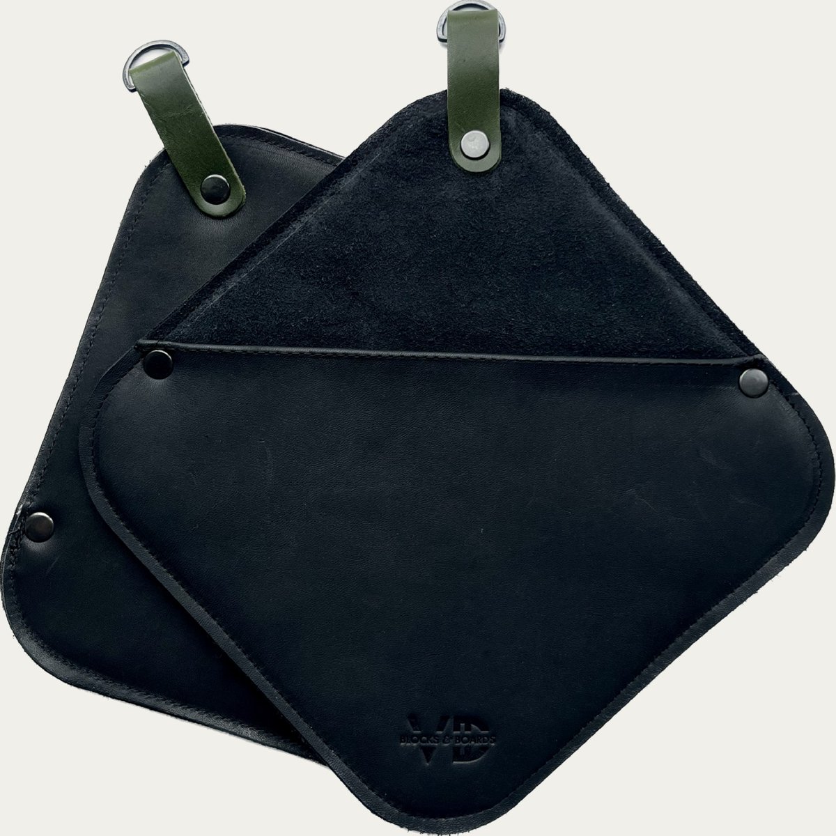 BLOCKS & BOARDS Lederwaren - Set luxe pannenlappen - 100% volnerf leder ...