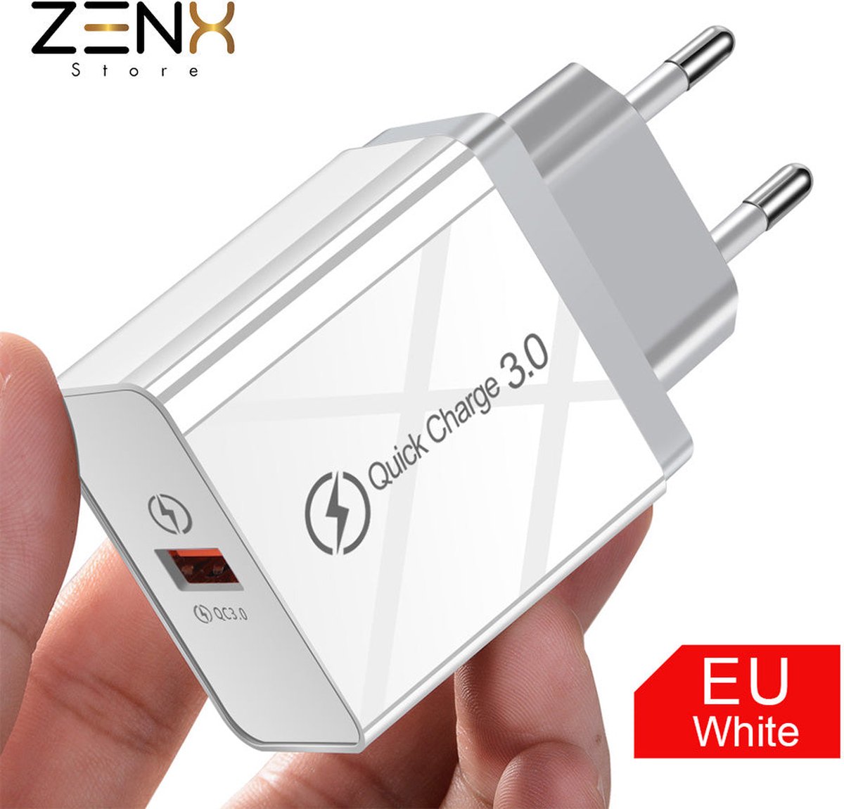 USB Oplader, Quick Charge 3.0 Snel oplaadblok Wandoplader Blokje Kopje ...