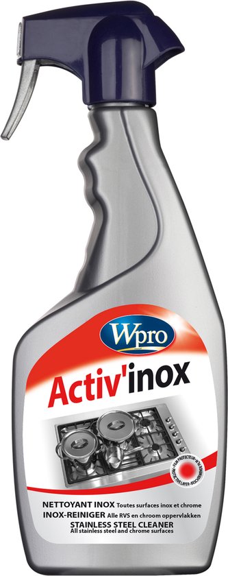 WPRO RVS/INOX reiniger - spray (500 ml) | bol