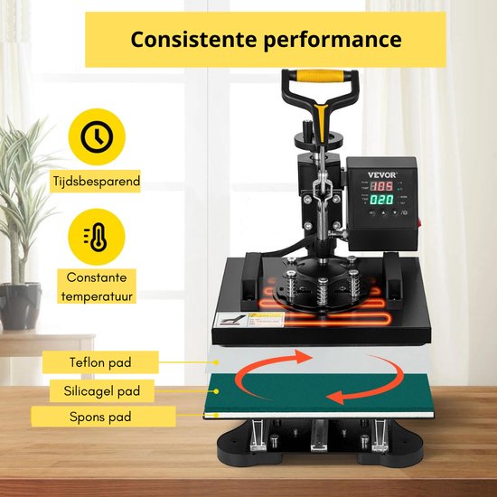 Transferpers - Drukmachine - Hittepers - Drukpers - Heat Press Machine ...
