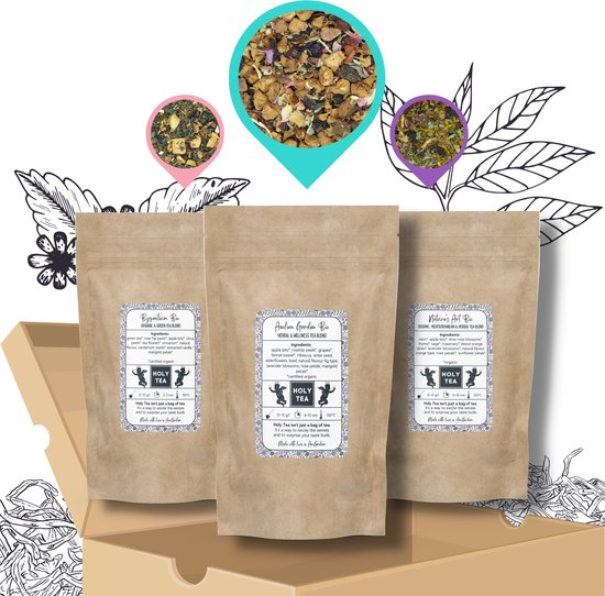 Losbladige Biologische Thee Bundel EEN - Theedoos - Pakket van 3 ...