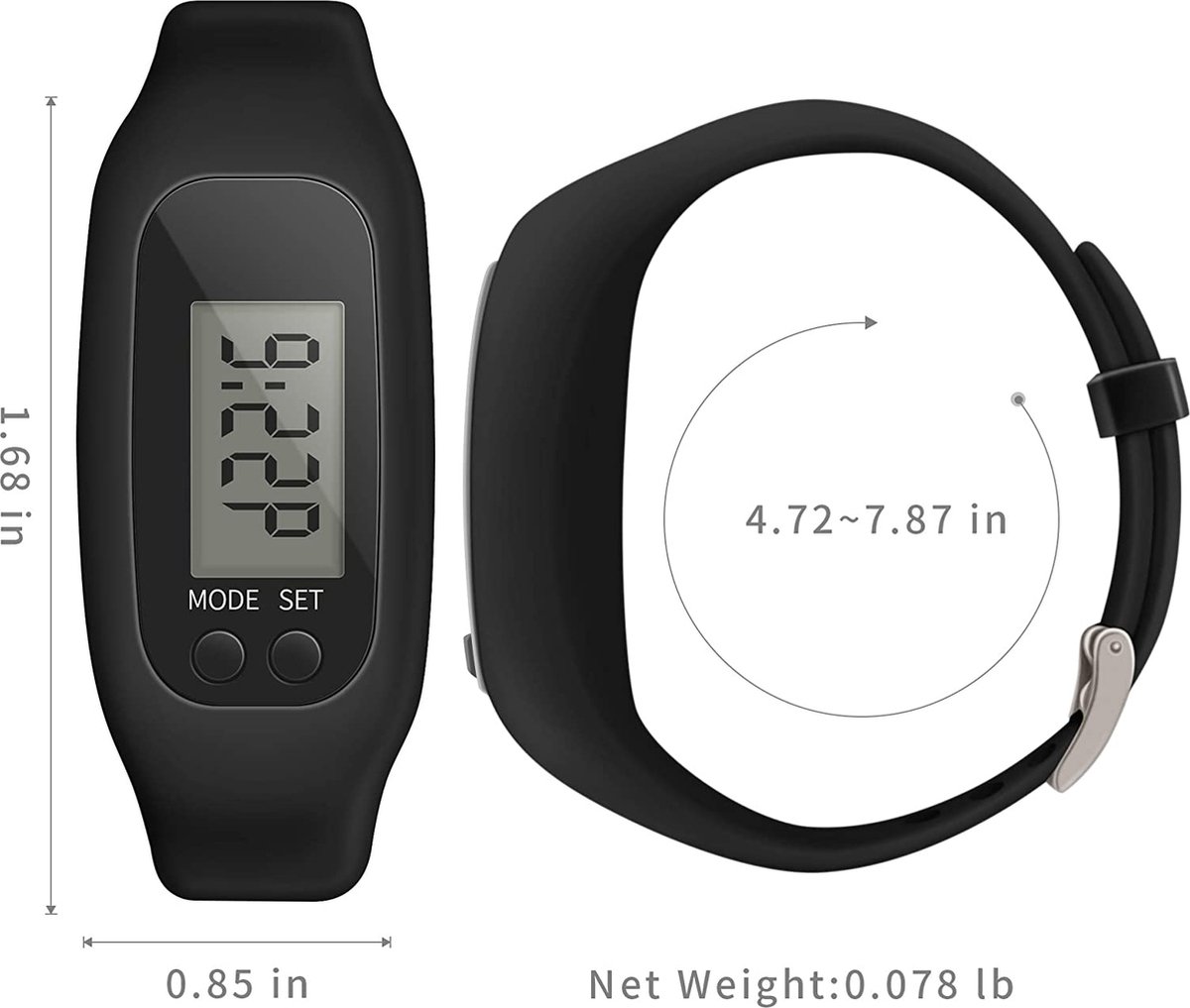 Triple J® Stappenteller - Activity Tracker - Stappenteller Armband ...