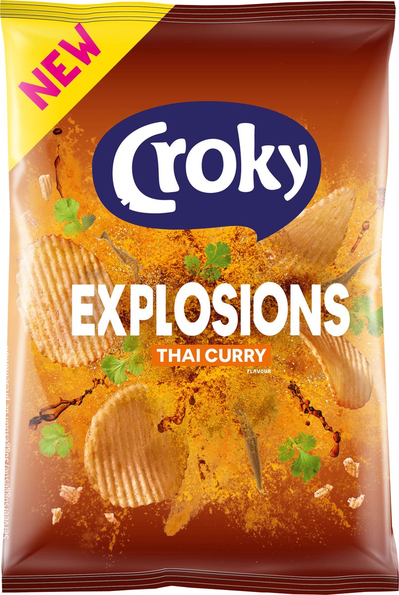 Croky - Explosions Thai Curry - 20 Minizakjes | bol