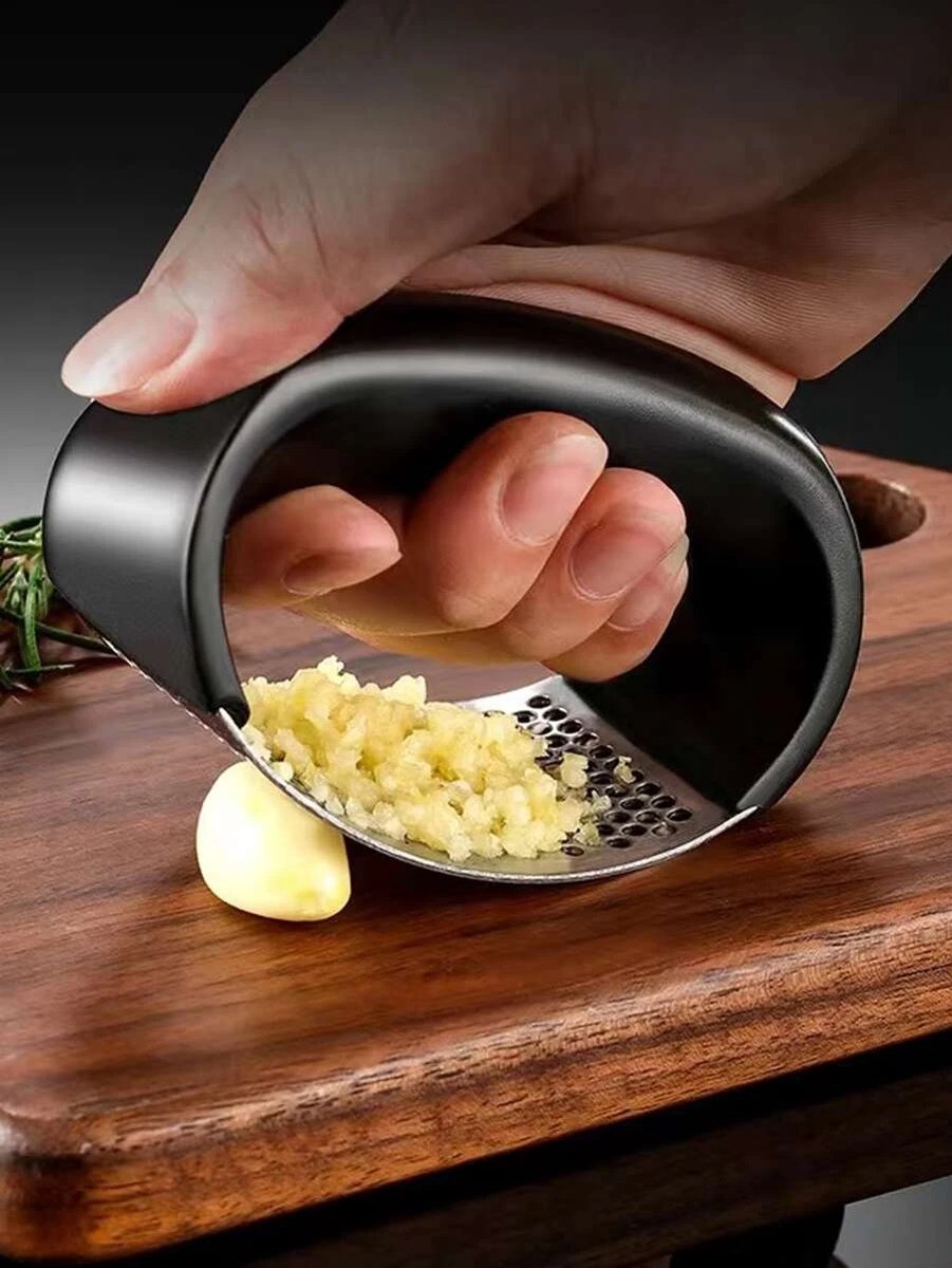Handmatige Roestvrijstalen Knoflookpers - knoflookstamper - keukenhulp ...