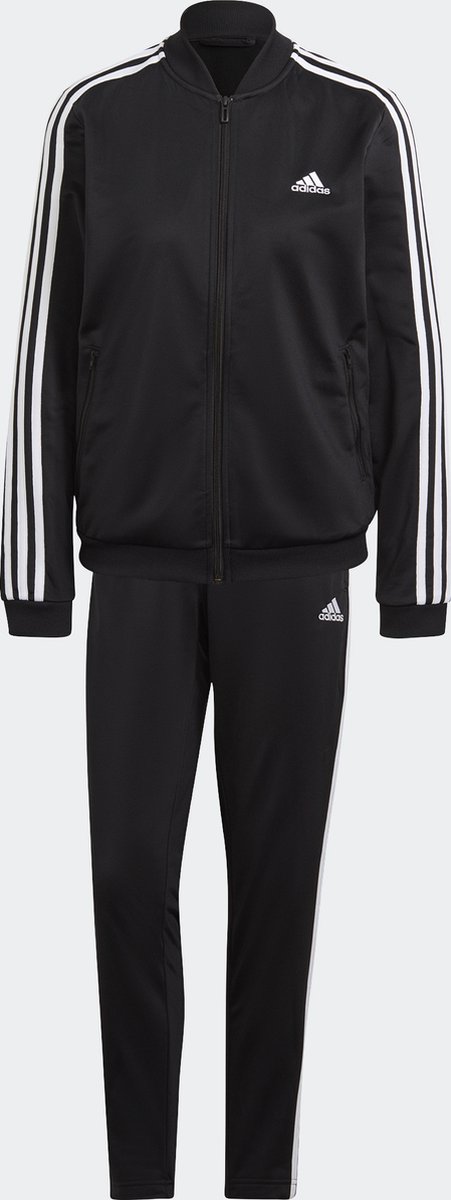 Adidas Sportswear Essentials 3 Stripes Trainingspak Dames Zwart