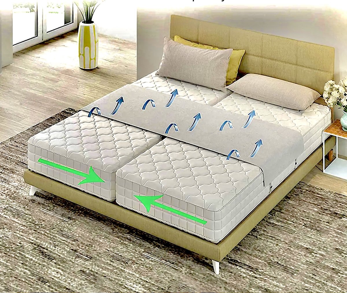 Matraswig - Bedbinder - Liefdesbrug - Met band - De luxe - Matrasbinder ...