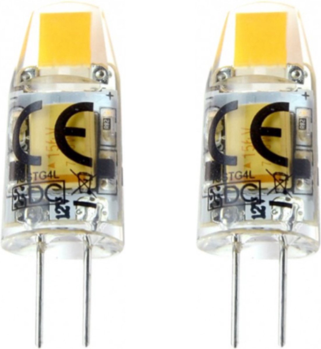 2 x G4 MINI Led - 1.2 Watt - 1.2W - 12V - Lichtbron - Ledlamp - Dimbaar - Vervangt 10W... | bol