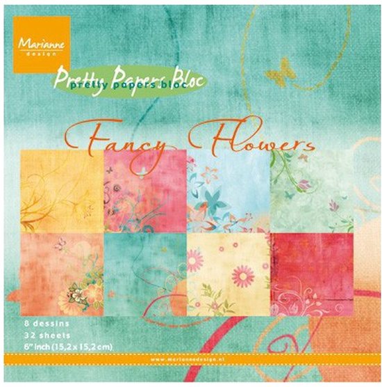 PK9088 / Fancy Flowers 15,2 x 15,2 cm | bol