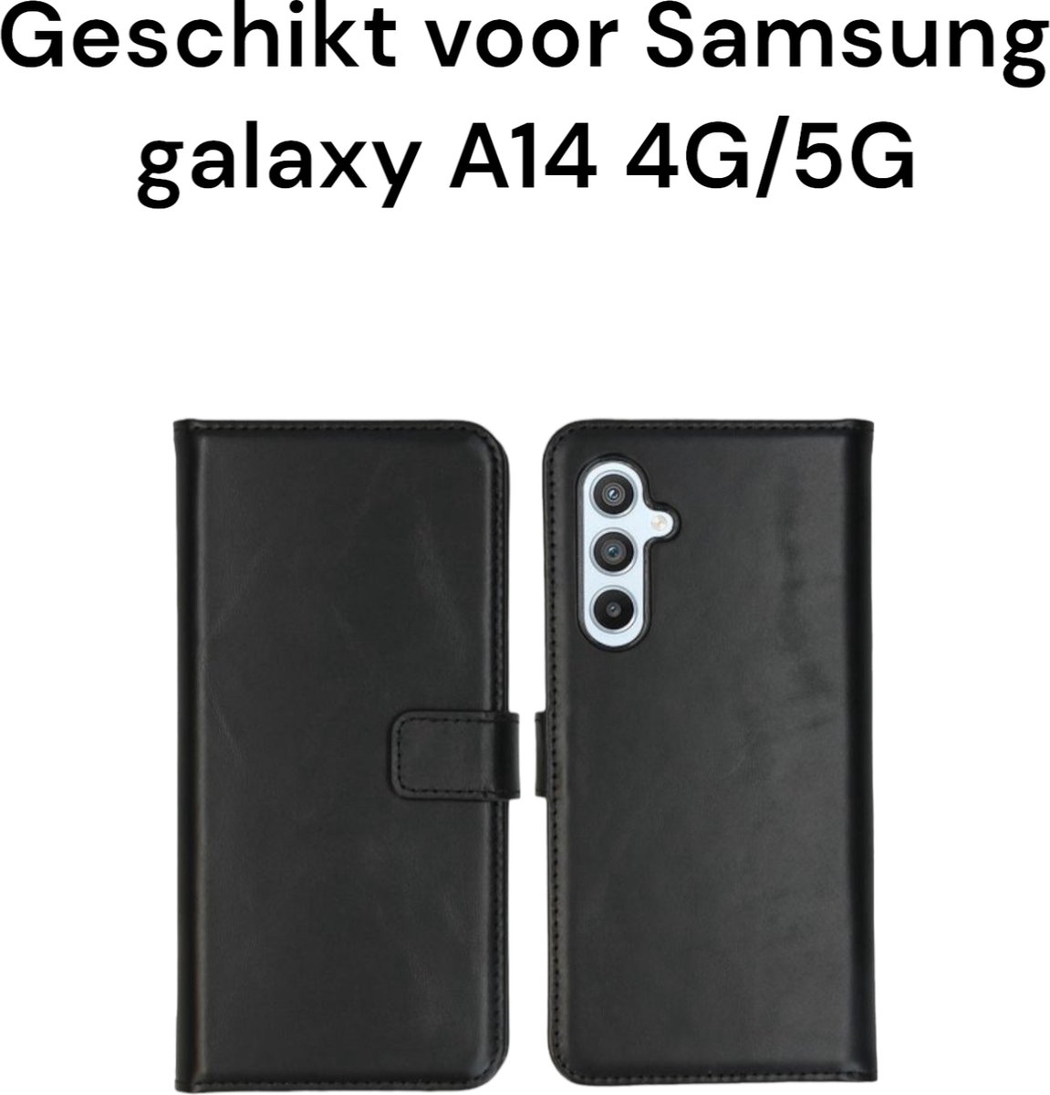 Samsung Galaxy A14 4G & 5G | Boekje zwart | Bookcase black | bol