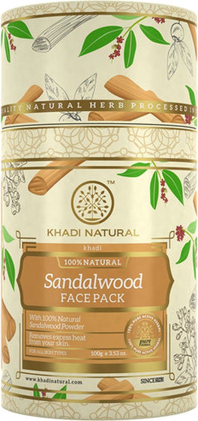 Khadi Natural - Sandalwood - Face Pack - 100 g | bol.com