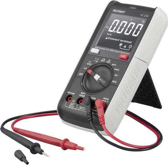 VOLTCRAFT VC252 Multimeter Digitaal CAT III 600 V Weergave (counts ...