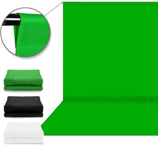 Fotodoek - Greenscreen - Wit - Fotografie Achtergrond - 300 x 400 CM ...