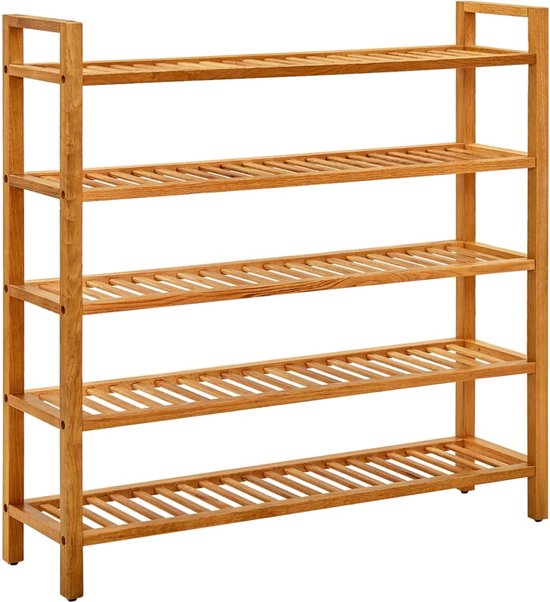 Furniture Limited - Schoenenrek met 5 schappen 100x27x100 cm massief ...