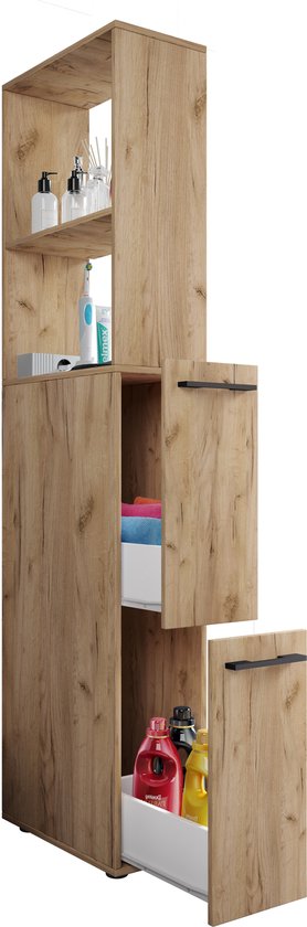VCM Badkamermeubels Nissenkast Ruimteverdeler Badkamermeubel Hoge kast ...
