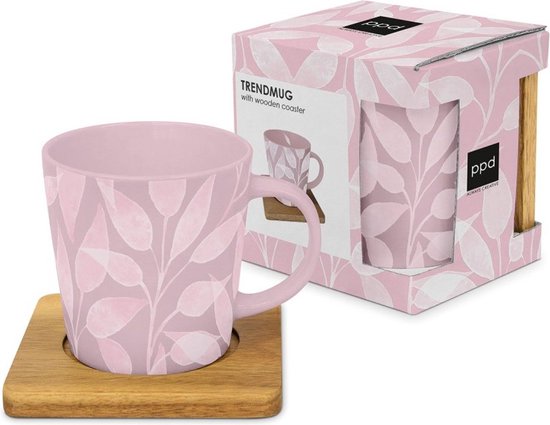 Mok - Scandic Leaves rosé - 350ml | bol.com